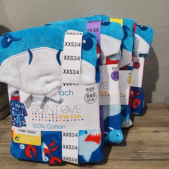 Saint Eve | Swim | Saint Evekids Beach Cover Up Blue Shark | Poshmark